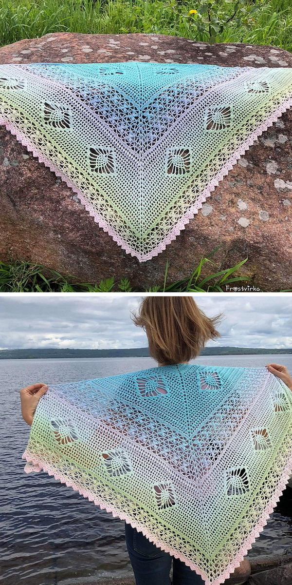 Pemberley Shawl Free Knitting Pattern » Weave Crochet