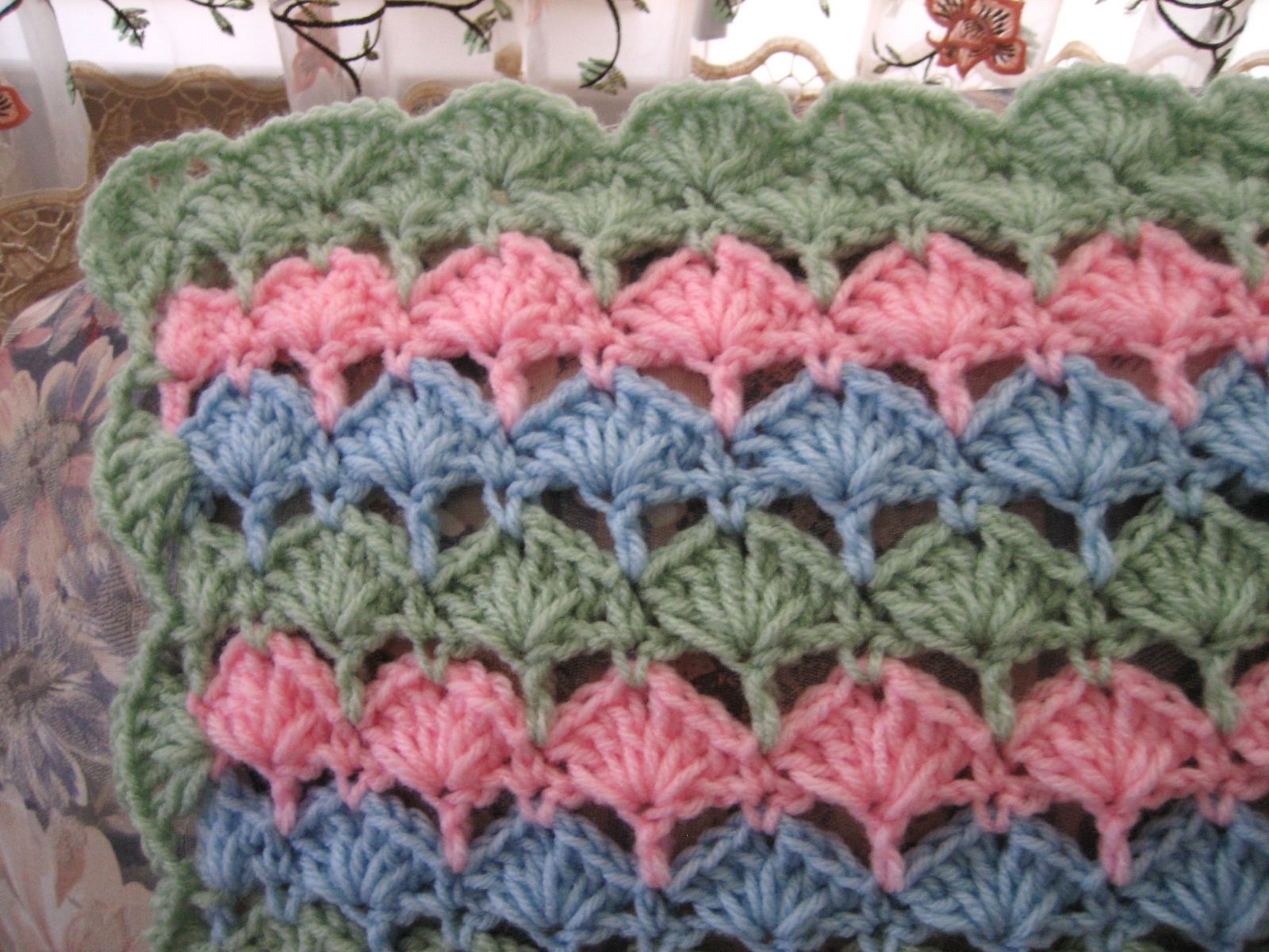 Sea shell afghan crochet pattern » Weave Crochet