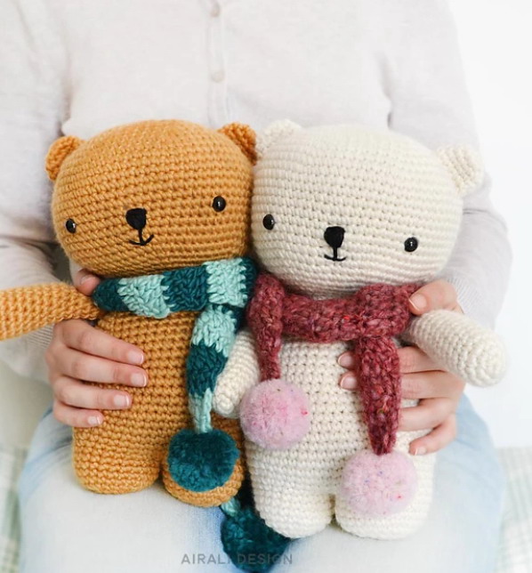Bear with Scarf » Weave Crochet