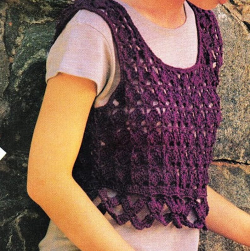 Diamond pattern crop top » Weave Crochet