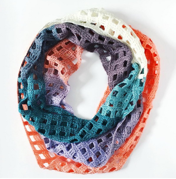 Windowpane Scarf » Weave Crochet