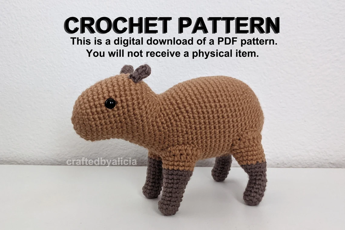 Amigurumi Crochet Capybara » Weave Crochet