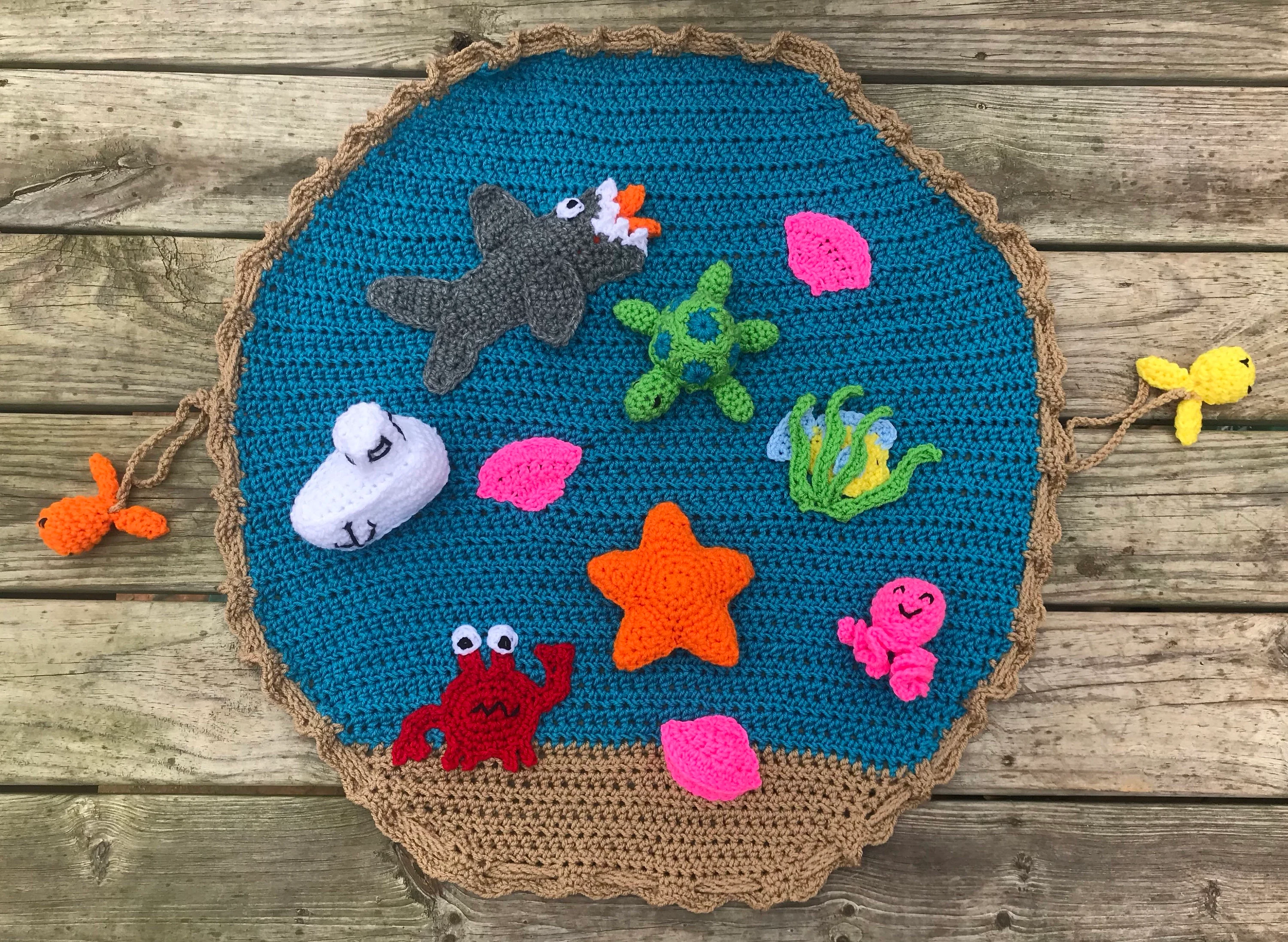 Crochet Ocean Activity Blanket Pattern » Weave Crochet