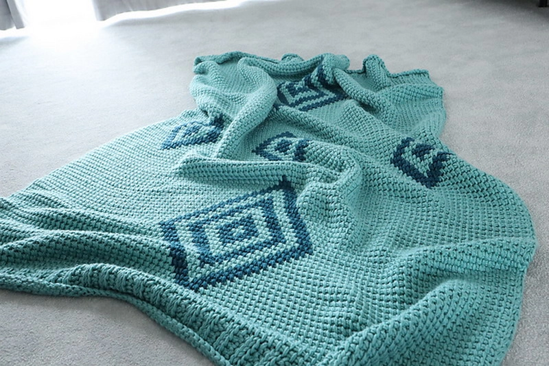 Gilal Diamond Throw » Weave Crochet