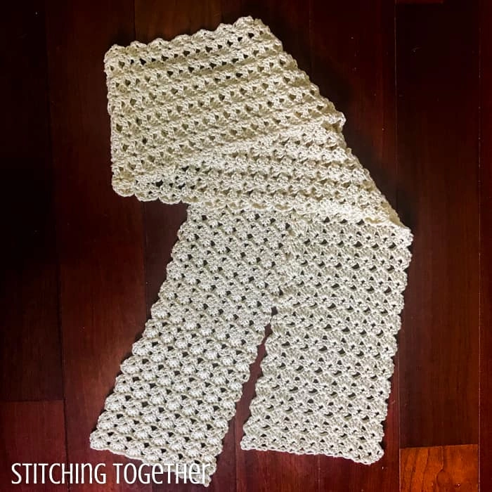 Seashore Shell Stitch Scarf Crochet Pattern » Weave Crochet