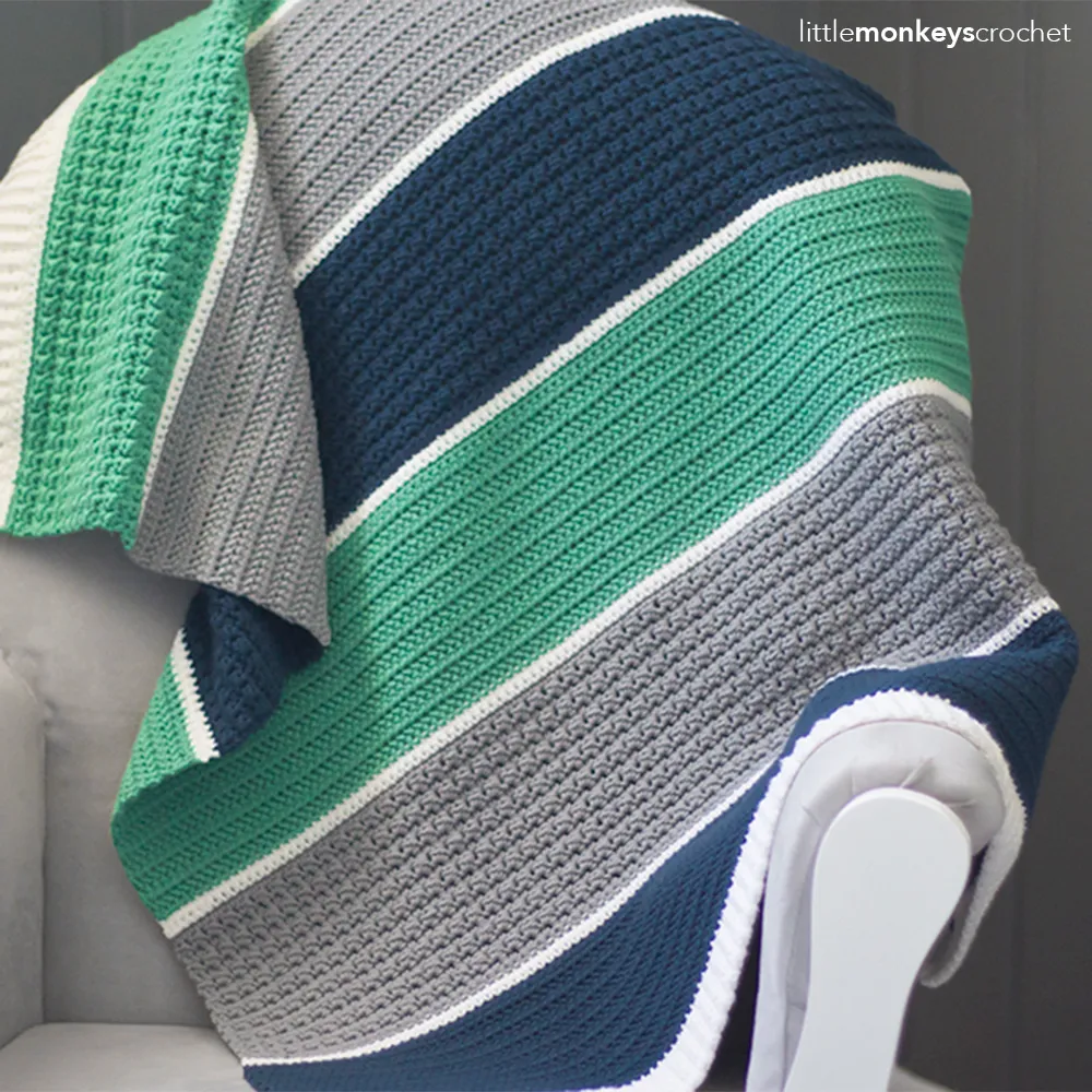 Henry's Crochet Baby Boy Blanket » Weave Crochet