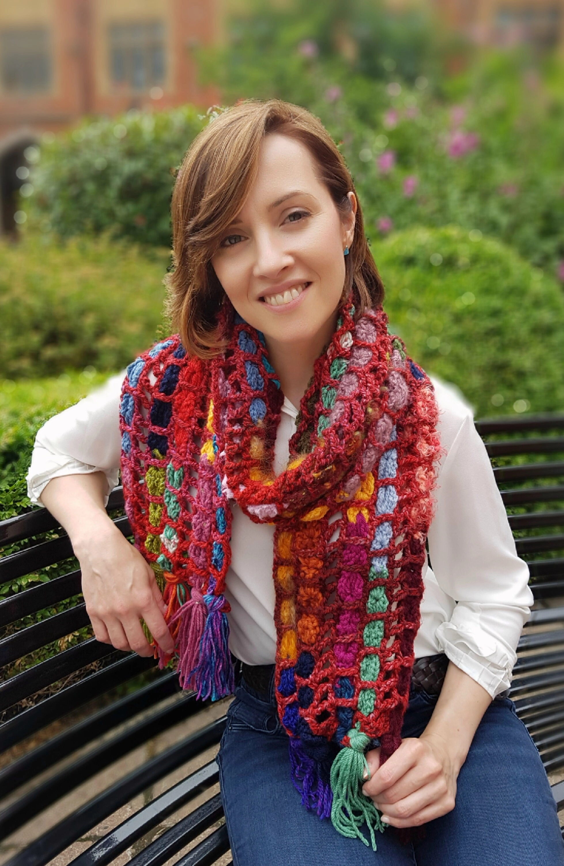 Magical Mesh Chunky Scarf Crochet Pattern » Weave Crochet