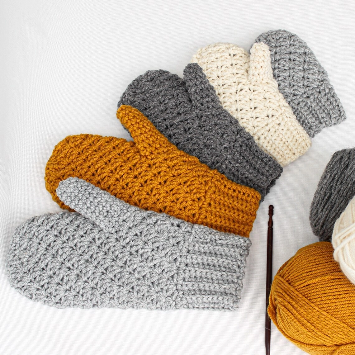 MAYA Mittens » Weave Crochet