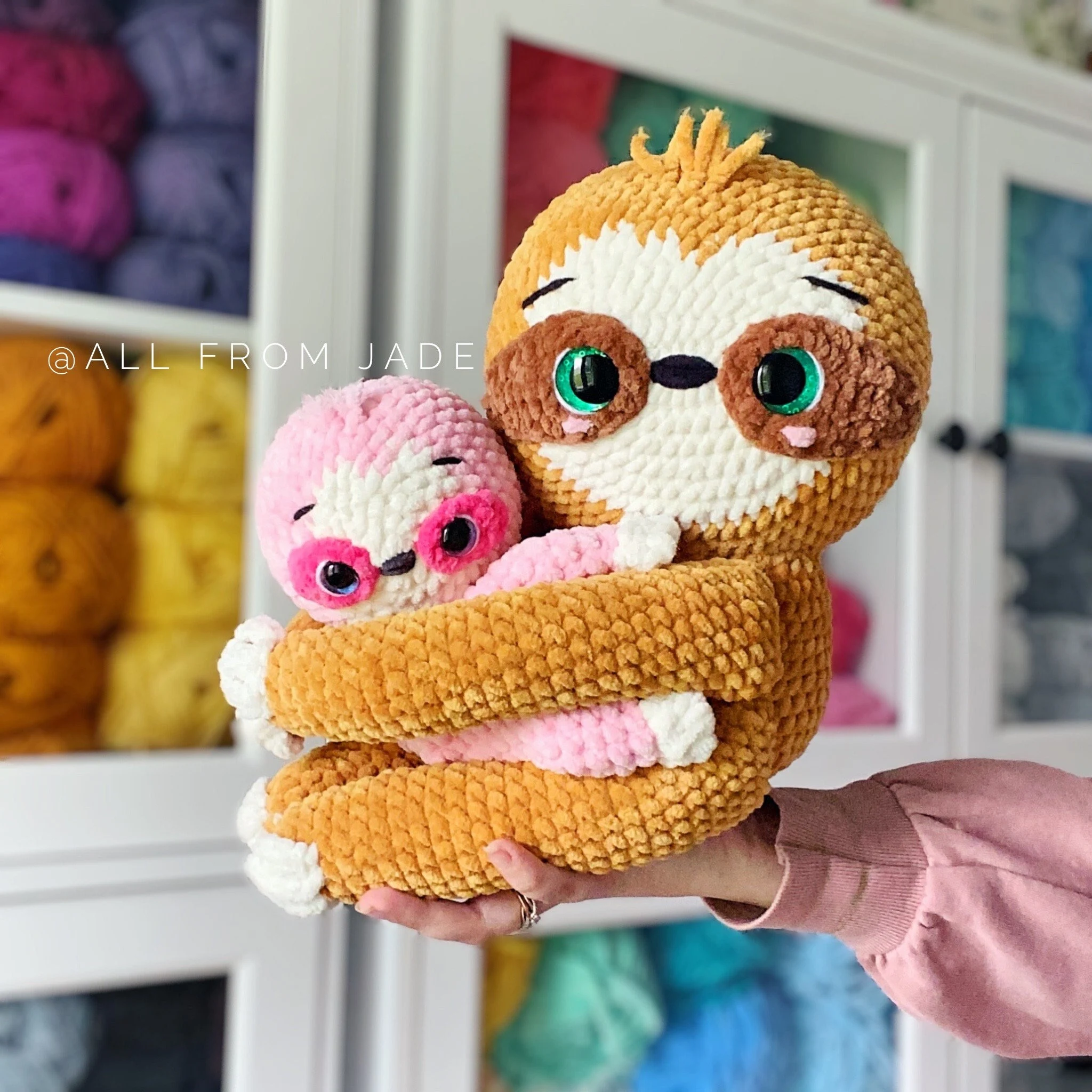 Samantha & Pierre the Sloths » Weave Crochet
