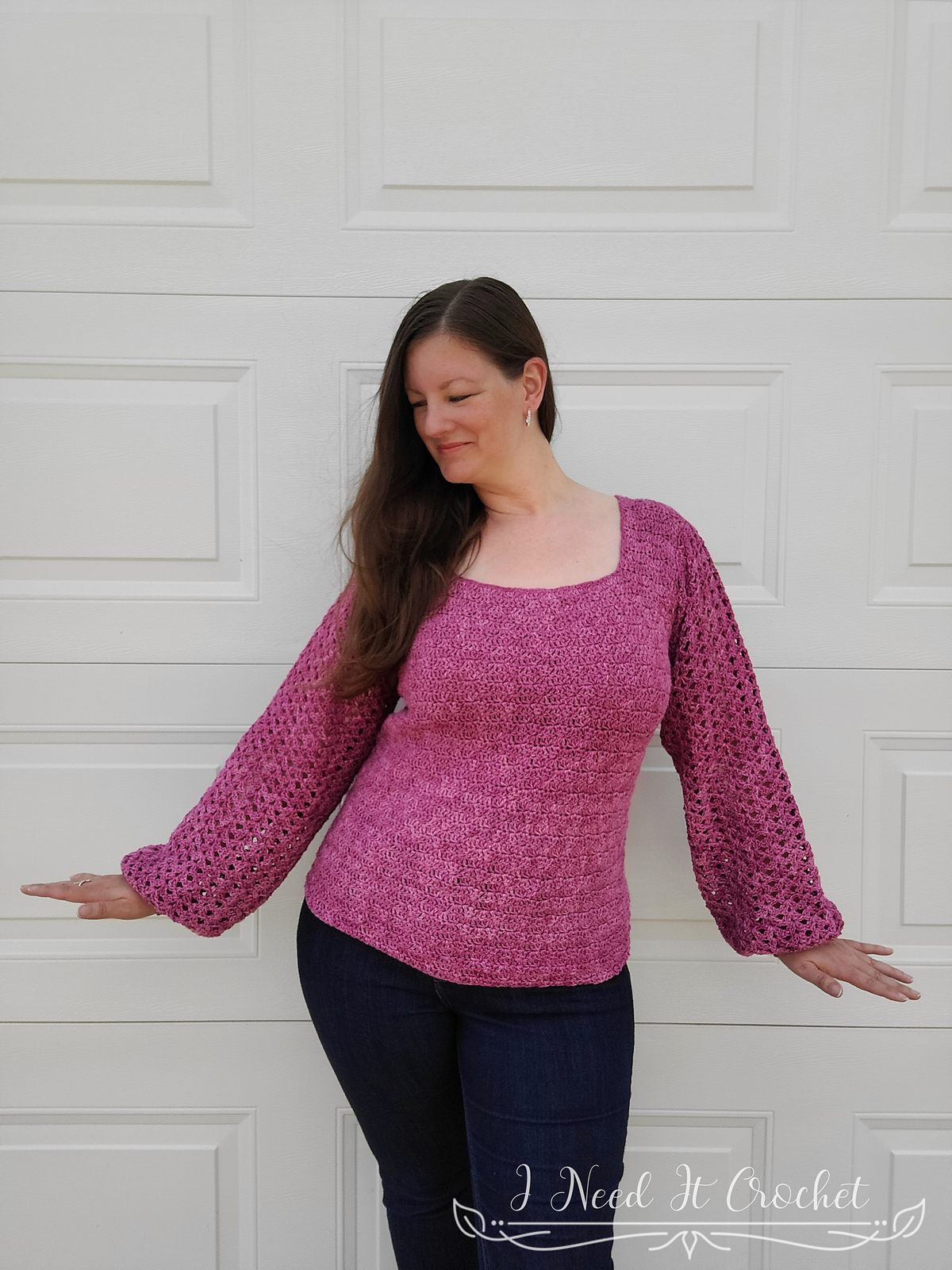 Sweet Iris Top Weave Crochet
