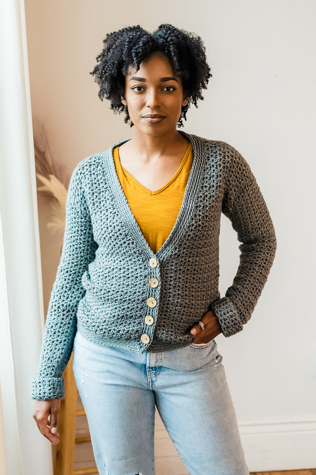 Toni Cuffed Cardi » Weave Crochet