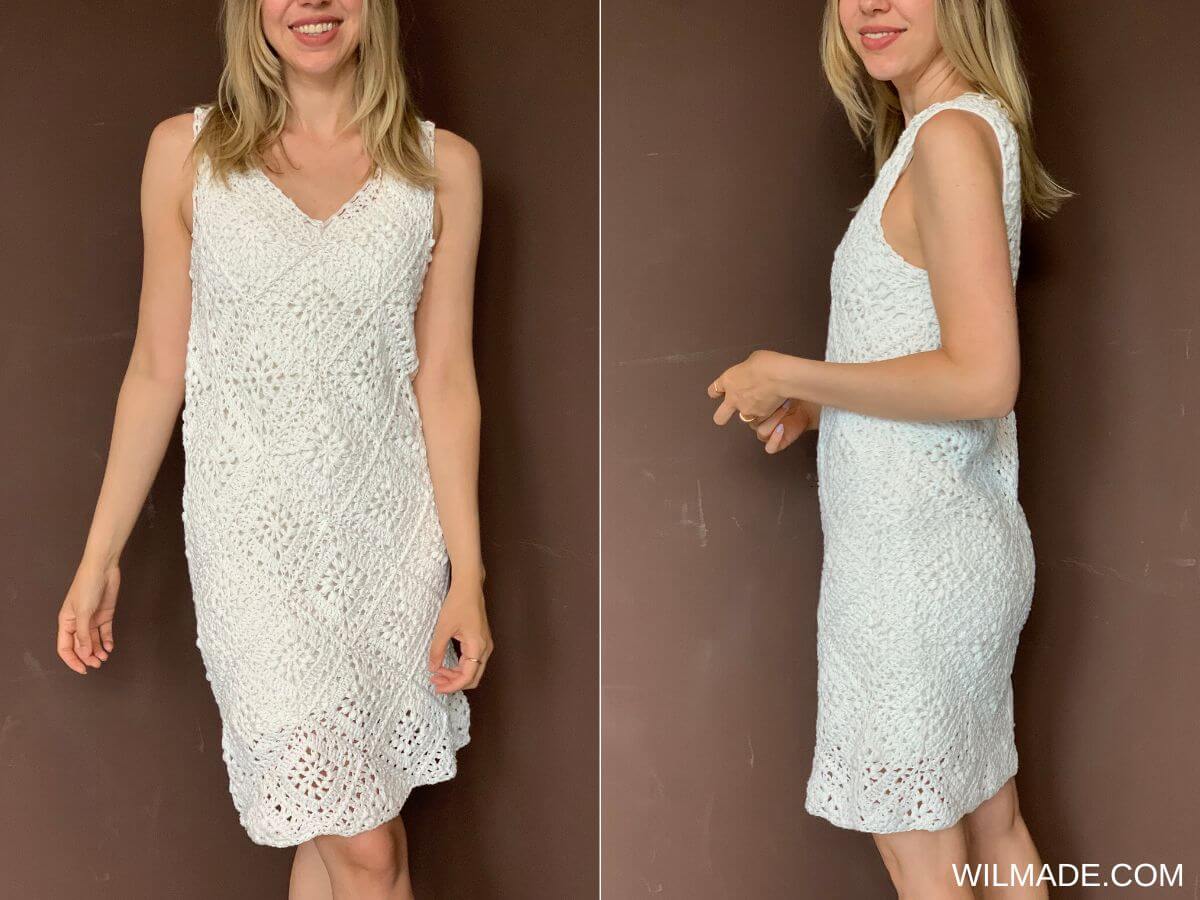 TULIP SQUARE DRESS » Weave Crochet