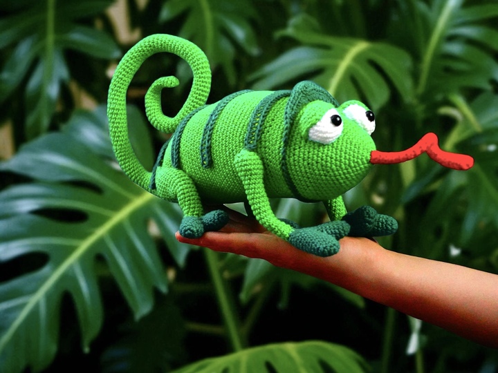 Chameleon Maik - Crochet Pattern » Weave Crochet