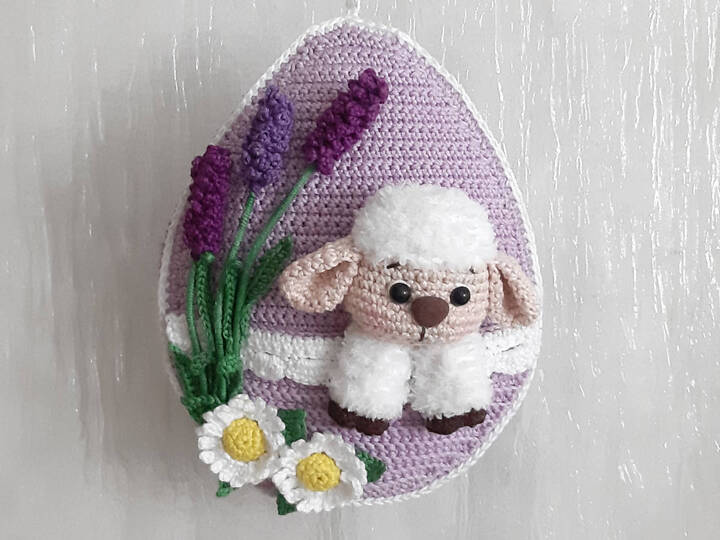 Easter-Egg with a lamb Crochet pattern » Weave Crochet