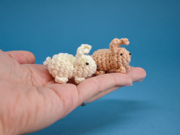 Easter mini rabbit amigurumi crochet pattern » Weave Crochet