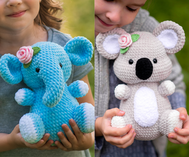 Koala baby rattle crochet pattern » Weave Crochet