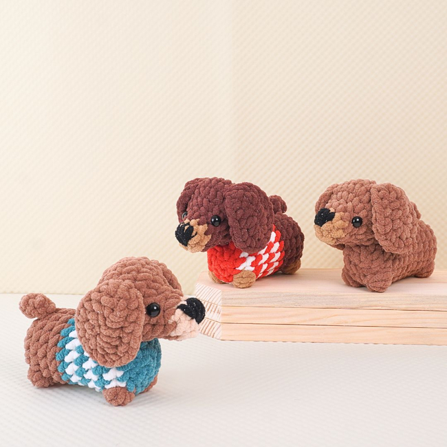 DachShund Dog Crochet Patterns » Weave Crochet