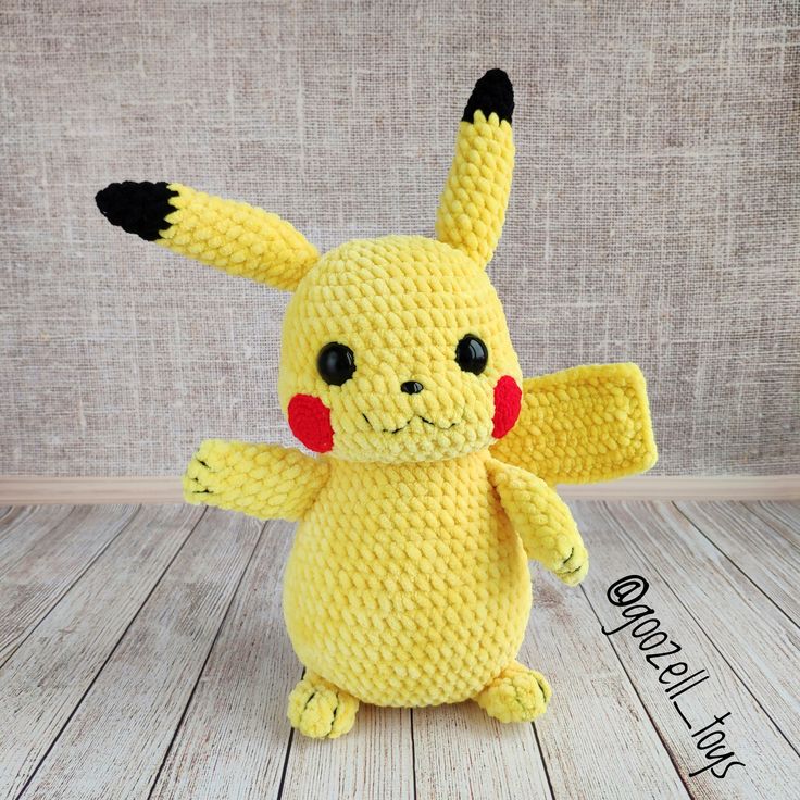 Pikachu Crochet Pattern » Weave Crochet
